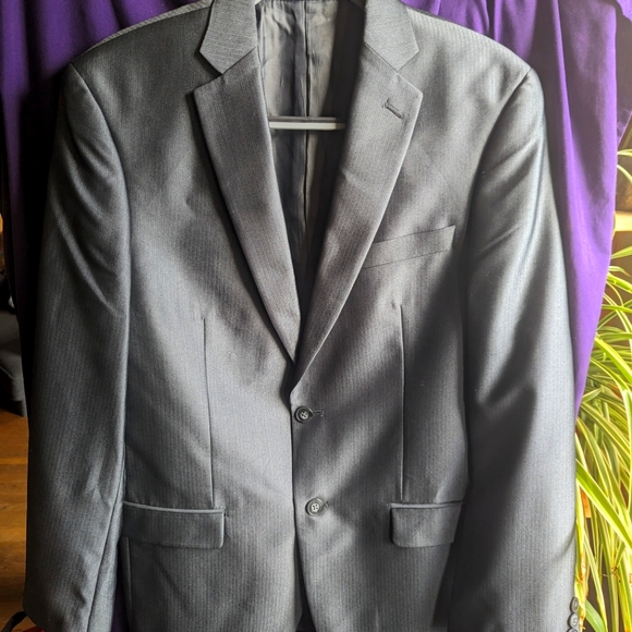 Calvin Klein Collection | Suits & Blazers | Suit Shark Skin Formal ...